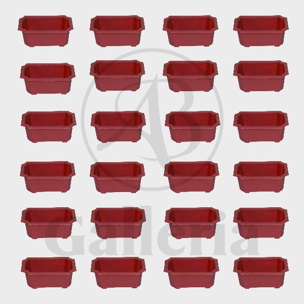 Mini Rectangle Shape Pots Kiyari set of 24 pcs Dia:4.5x3.25inch SG-115 ...